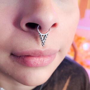 Gothic Church Roof Septum Piercing, Architectural, Statement, Rocker ...