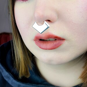 Oversized Blade Septum Piercing, Dagger, Sword, Punk, Shield Piercing ...