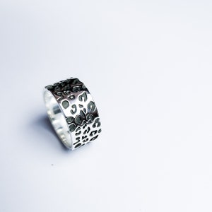 10mm Wide Leopard Print Ring Big Rings Bold Statement - Etsy
