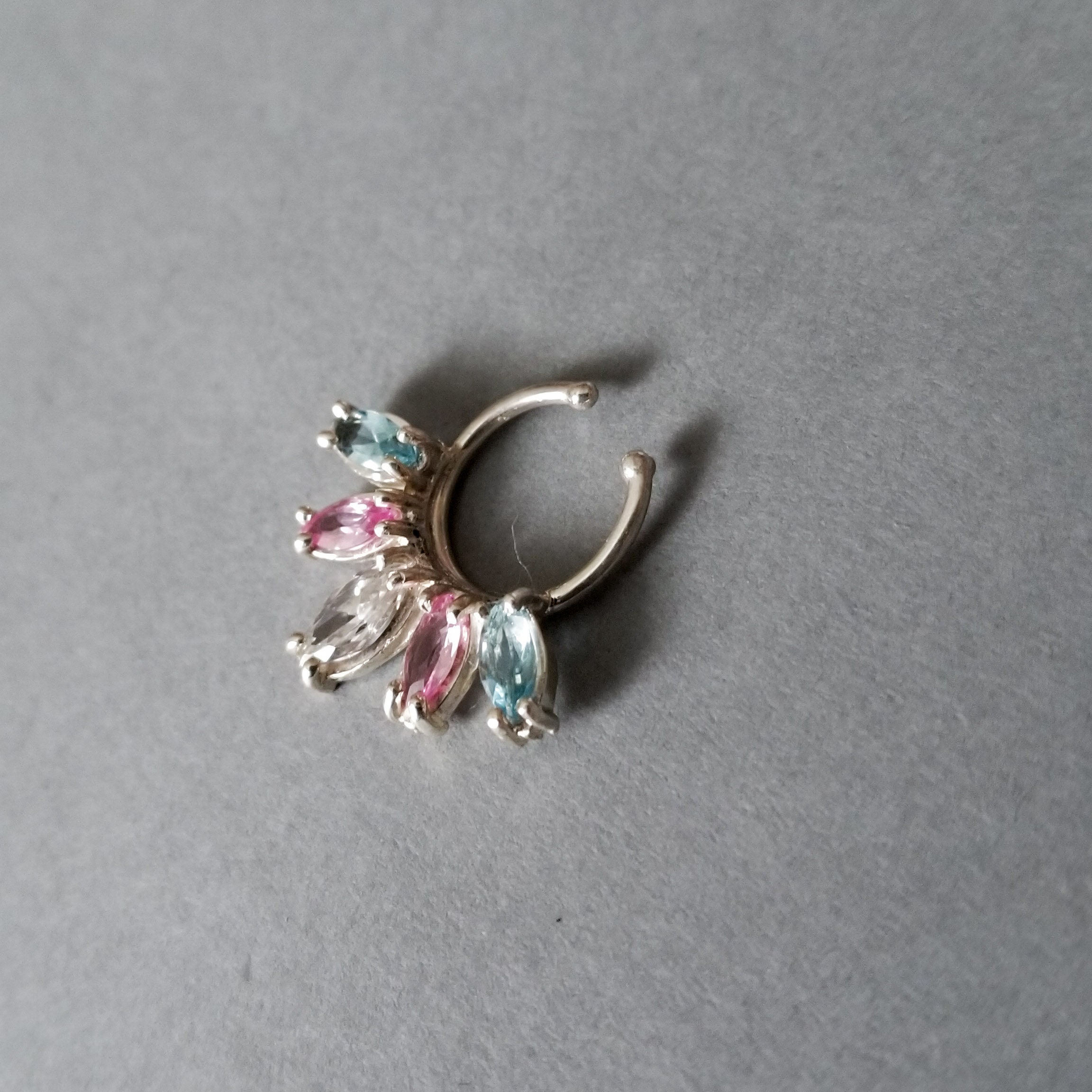 Trans Flag Septum, Pride, LGBT, LGBTQIA, Festival Jewelry, Transsexual ...