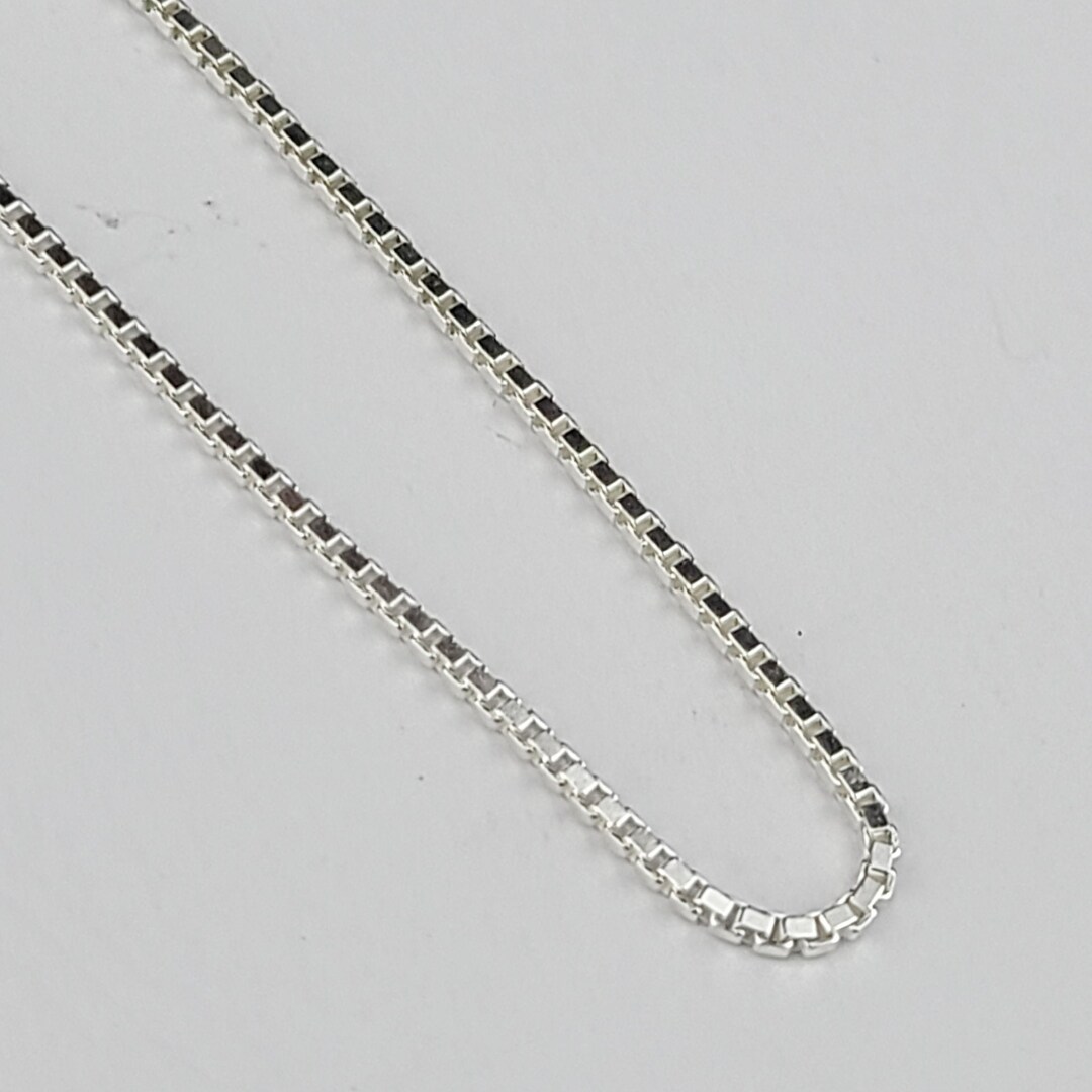1mm Box Chain, Square Faceted Chain, Sterling Silver Dainty Chain ...