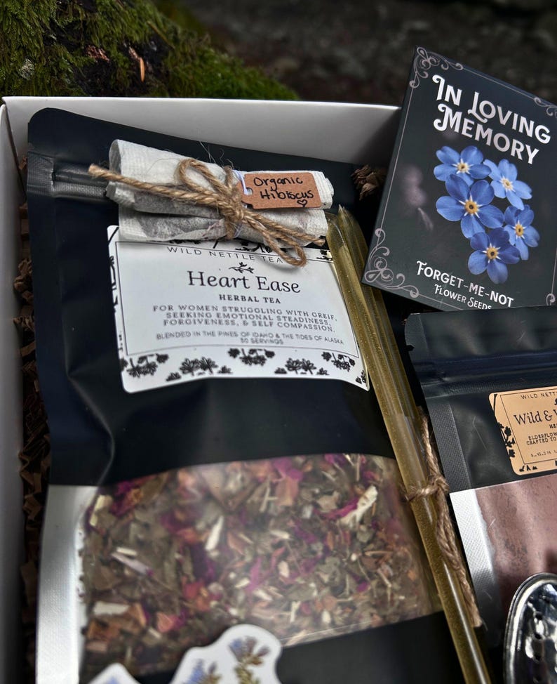 Custom Sympathy Care Package, Death Grief Gift Box, Organic Herbal Tea ...