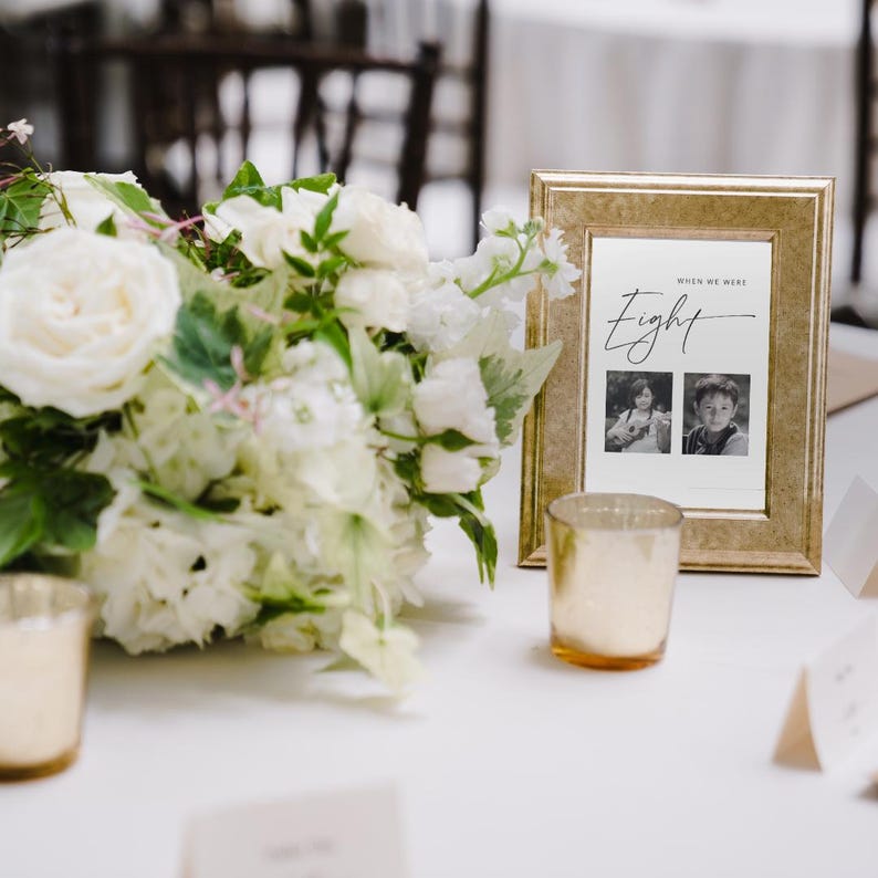 Wedding Table Numbers Cards When We Were Table Numbers Wedding Photo ...