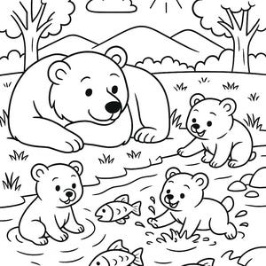 20 Childrens Coloring Pages of Animals in Nature Kids - Etsy Canada