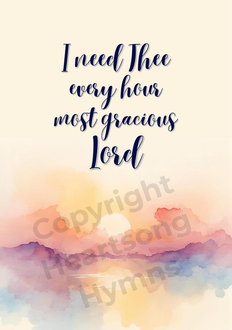 I Need Thee Every Hour Hymn Bundle | Piano & Fingerstyle Baritone ...