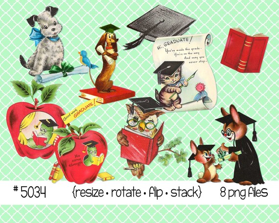 Vintage Graduation Clip Art
