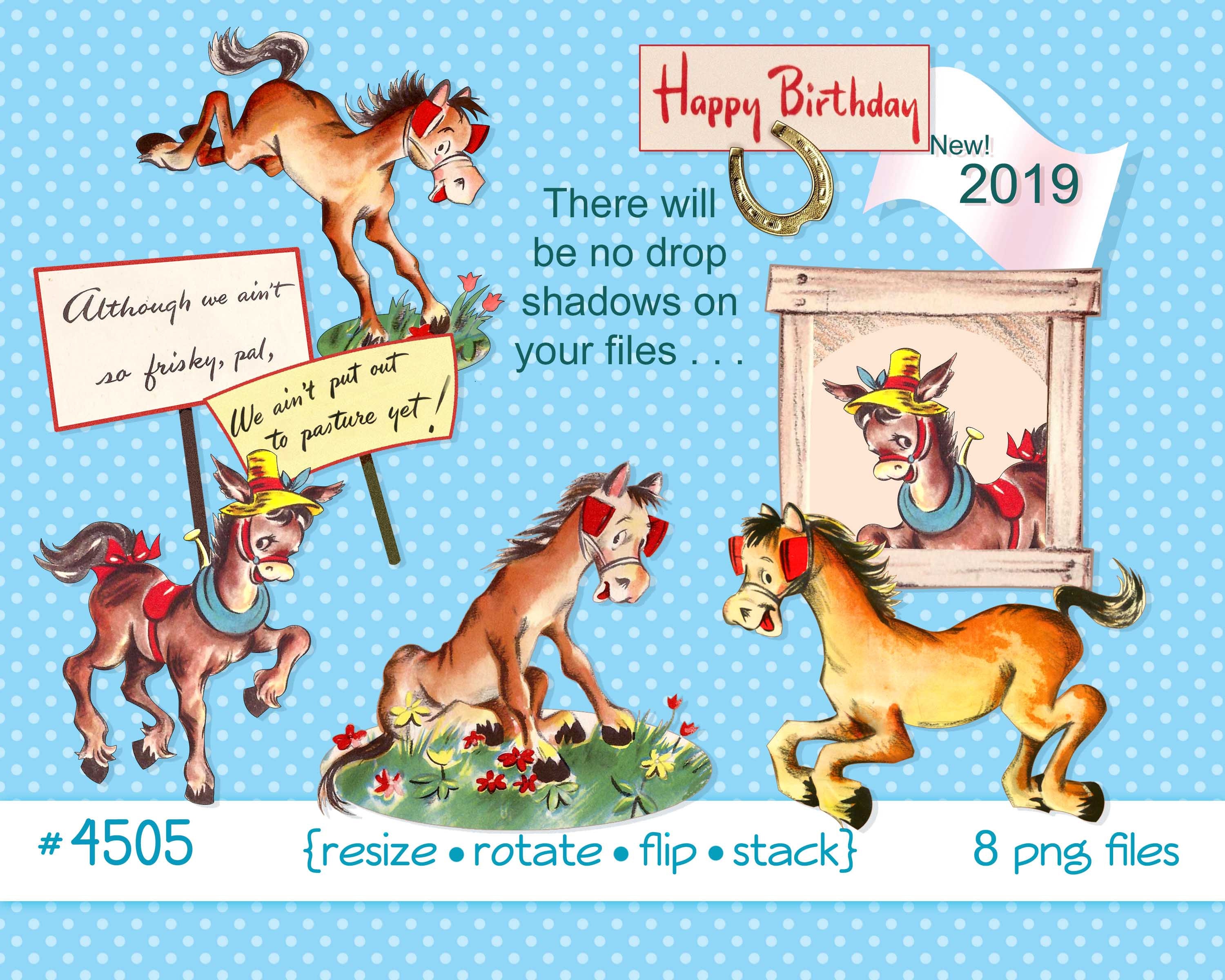 Birthday Pony Clipart