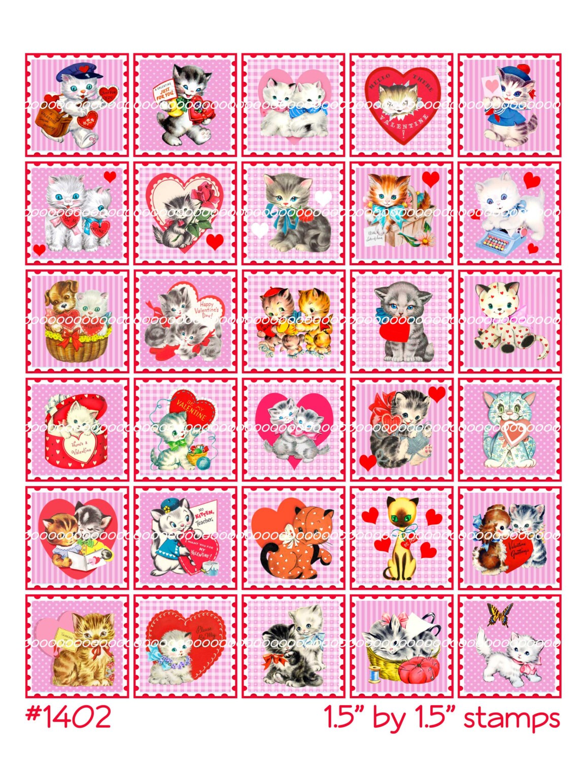 Valentine Stamp Clipart