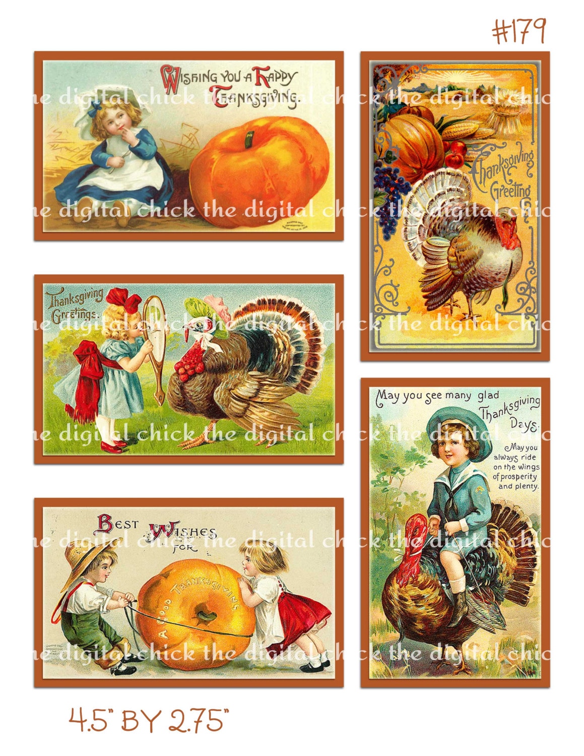 Retro Thanksgiving Clip Art