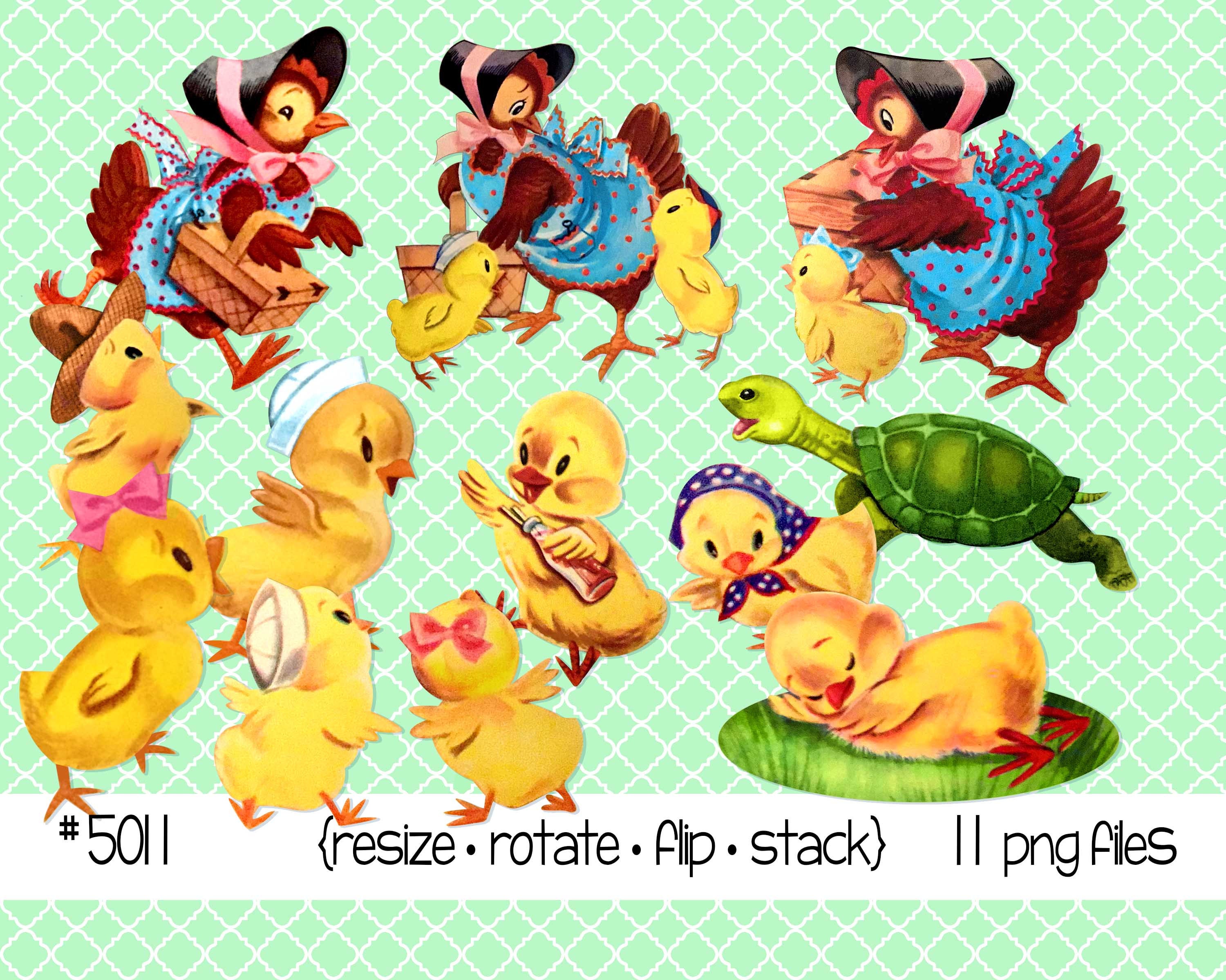 Little Ren Hen Clipart
