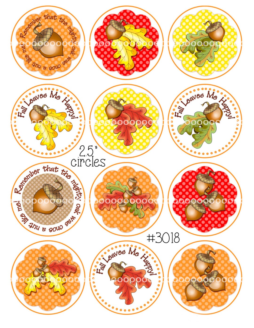 Thanksgiving Clipart--instant Digital Download--circles, Cupcake ...