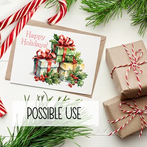 Christmas Digital Clipart, Instant Download, Christmas Gift Images ...