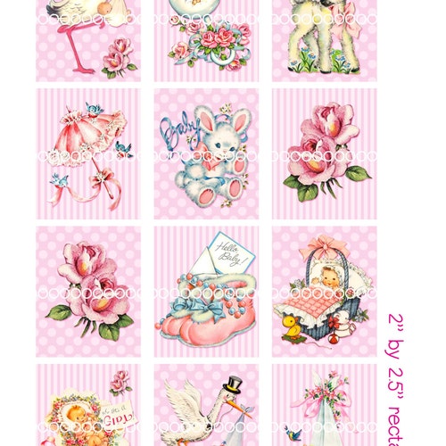 Vintage Baby Images Digital Clipart Instant Download - Etsy