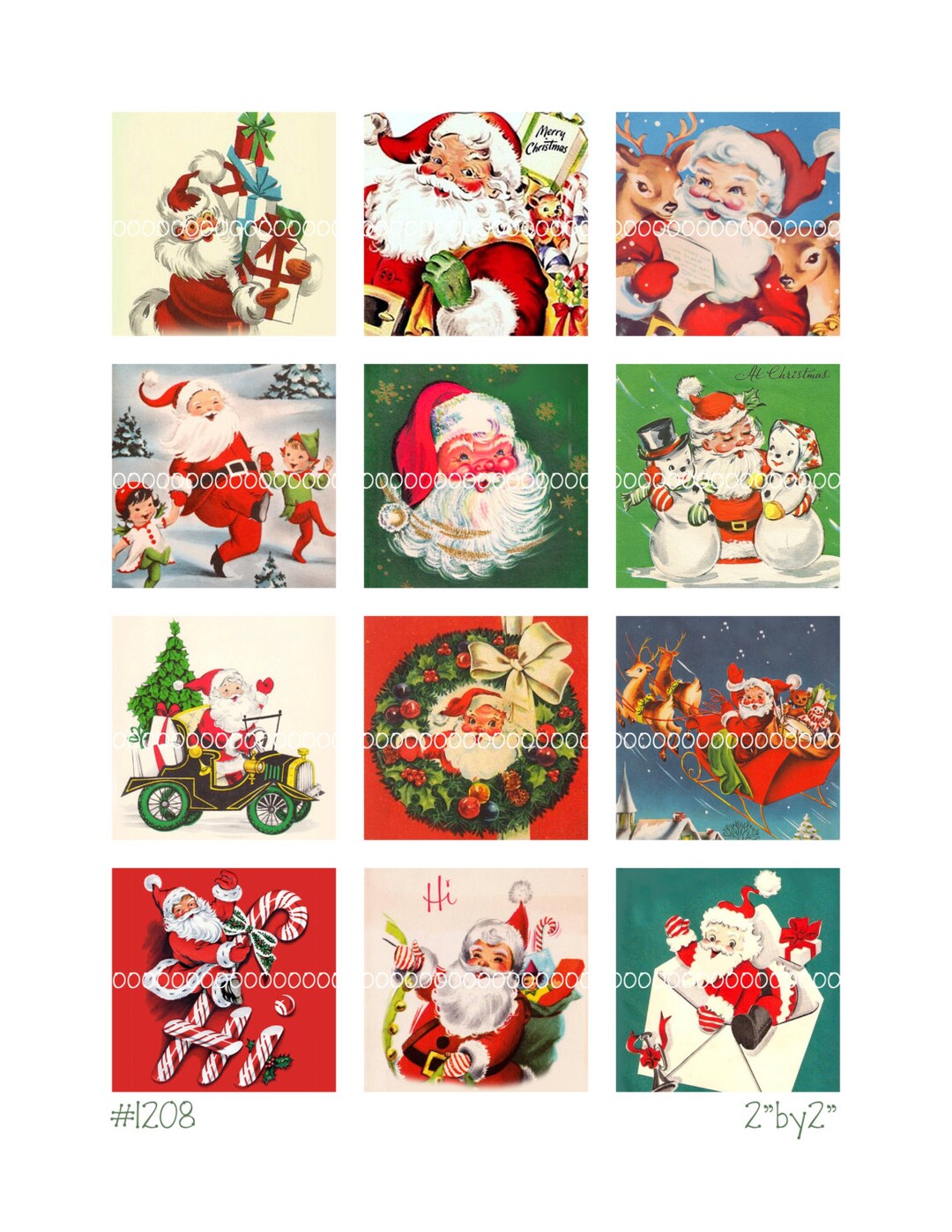 Digital Clipart, Instant Download--santa Claus Christmas Clip Art ...