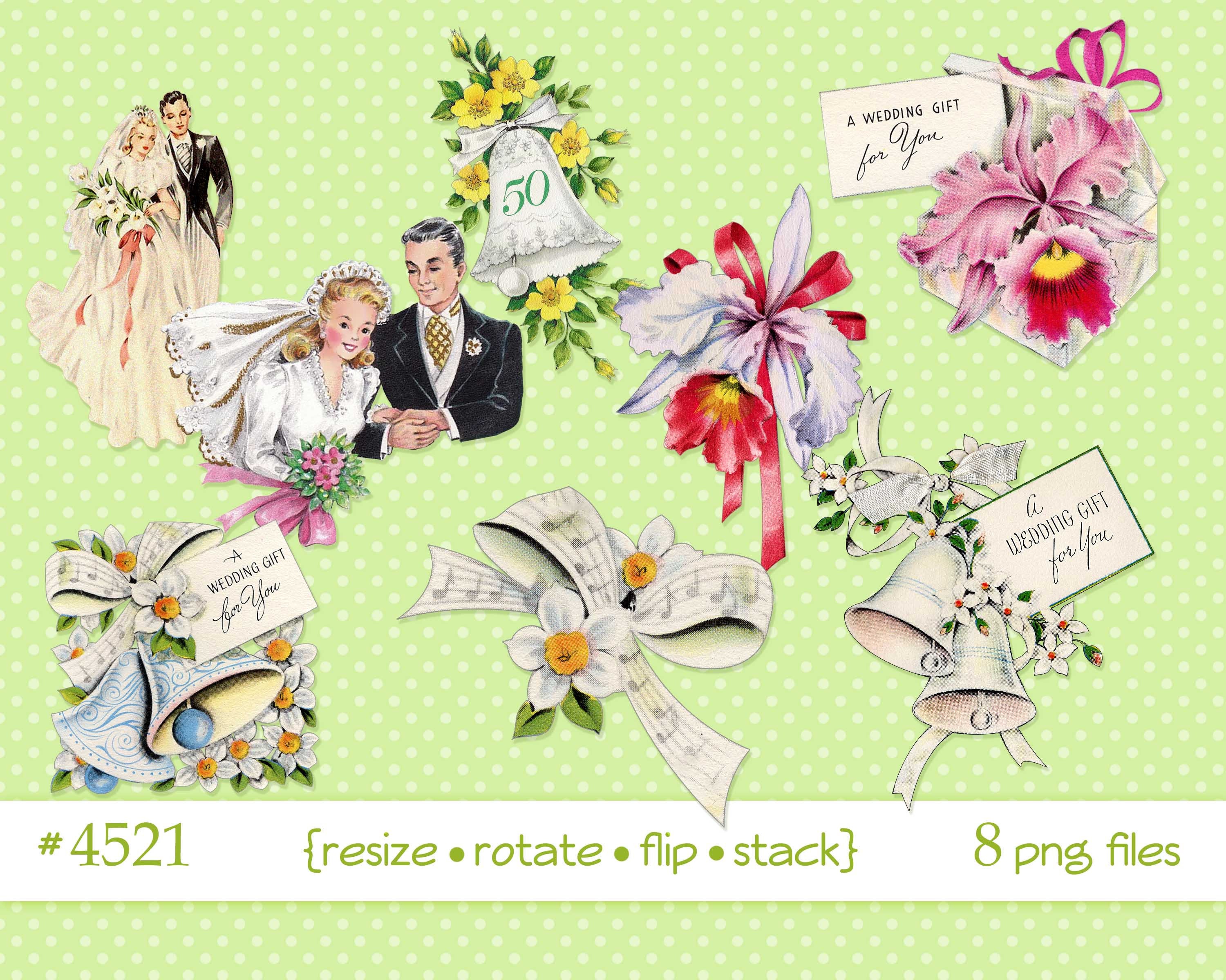 Vintage Wedding Images Clip Art
