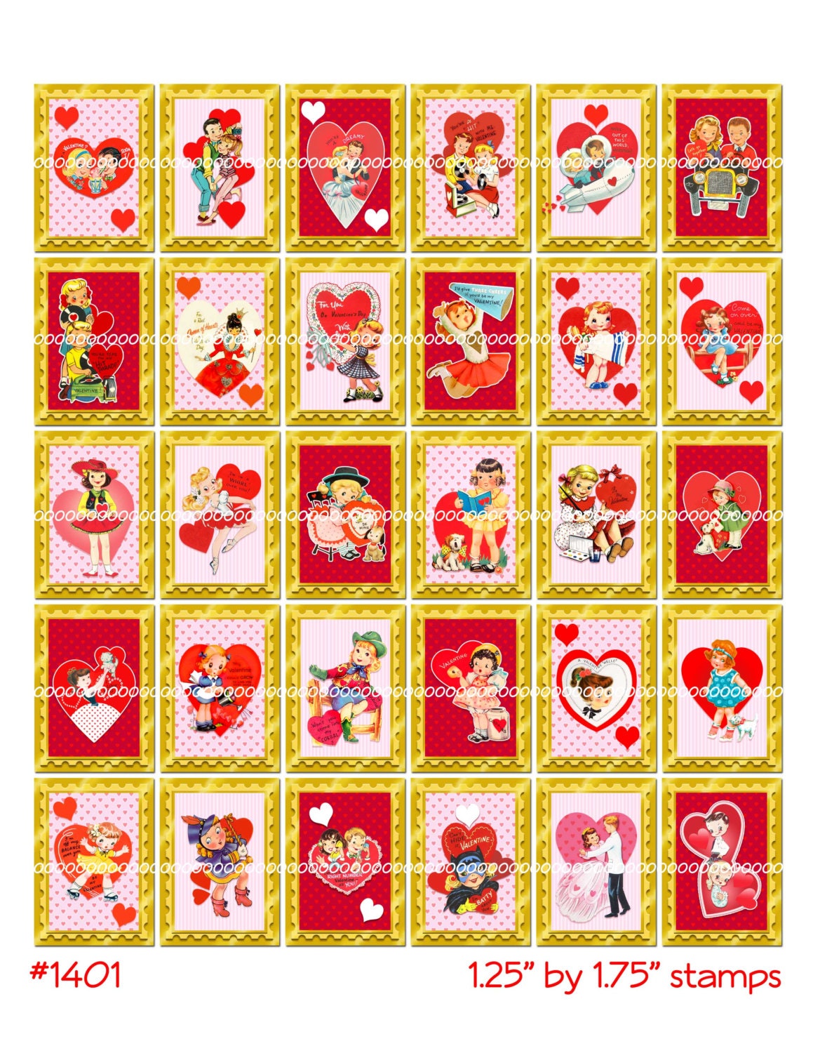 Valentine Stamp Clipart