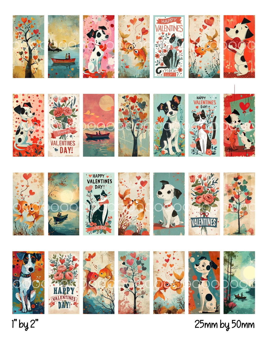Valentine Card Images--dominoes, Domino Tile, Love, Roses, Dogs, Cats ...