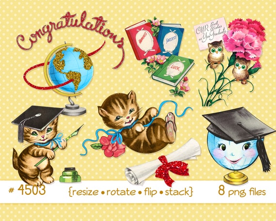 Vintage Graduation Clip Art