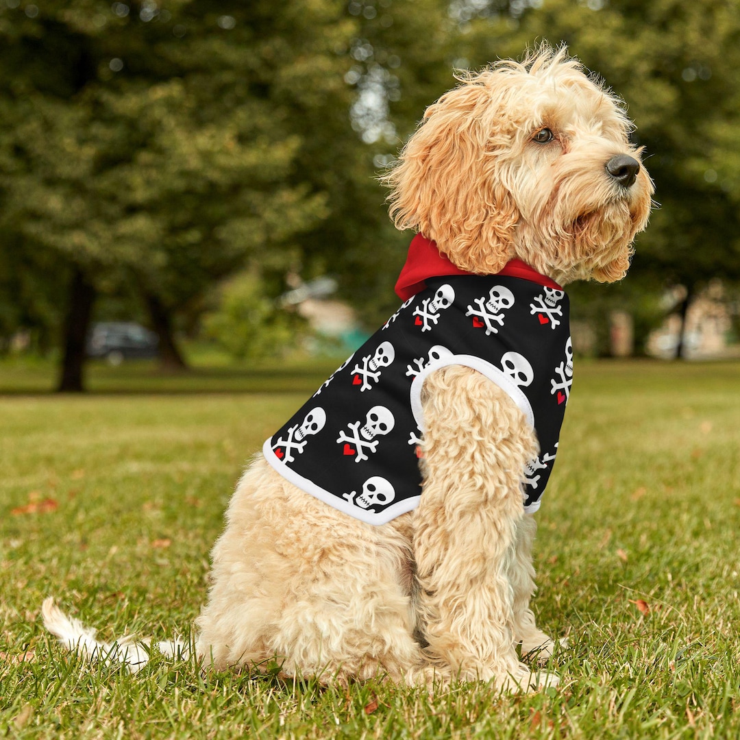 Edgy Skull Dog Hoodie, Gothic Punk Pet Apparel - Etsy