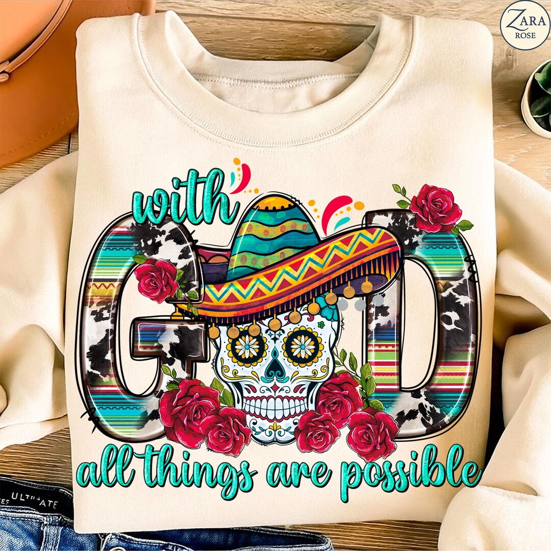 With God All Things Are Possible Png, Christian Faith Skull Png ...