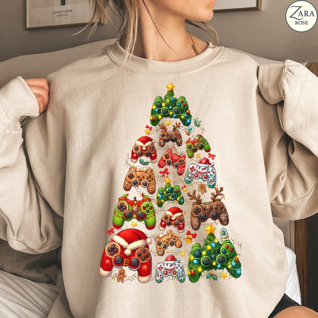 Gamer Christmas Tree PNG, Video Game Controller Png, Funny Gaming ...