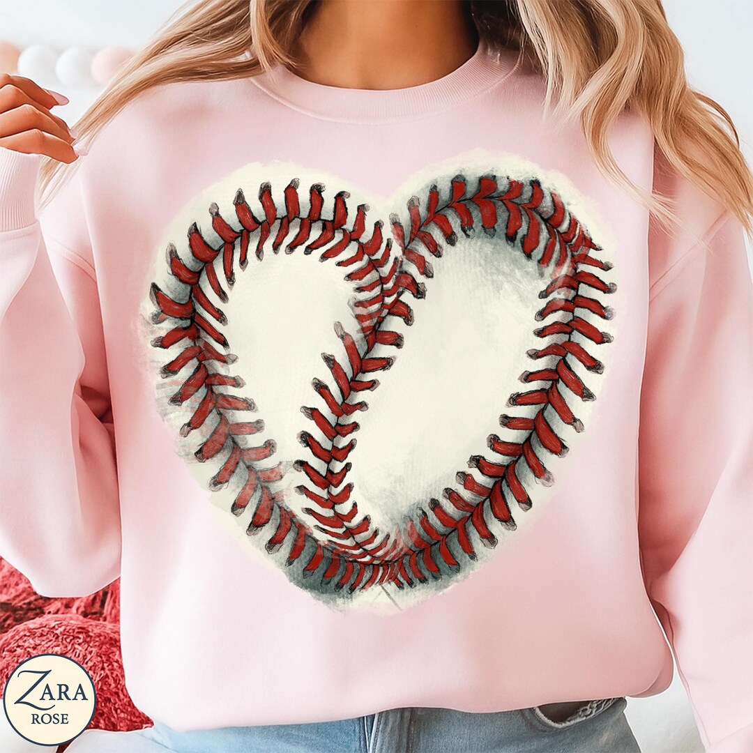 Baseball Heart Sublimation Design Png, Love Baseball Png, Baseball ...