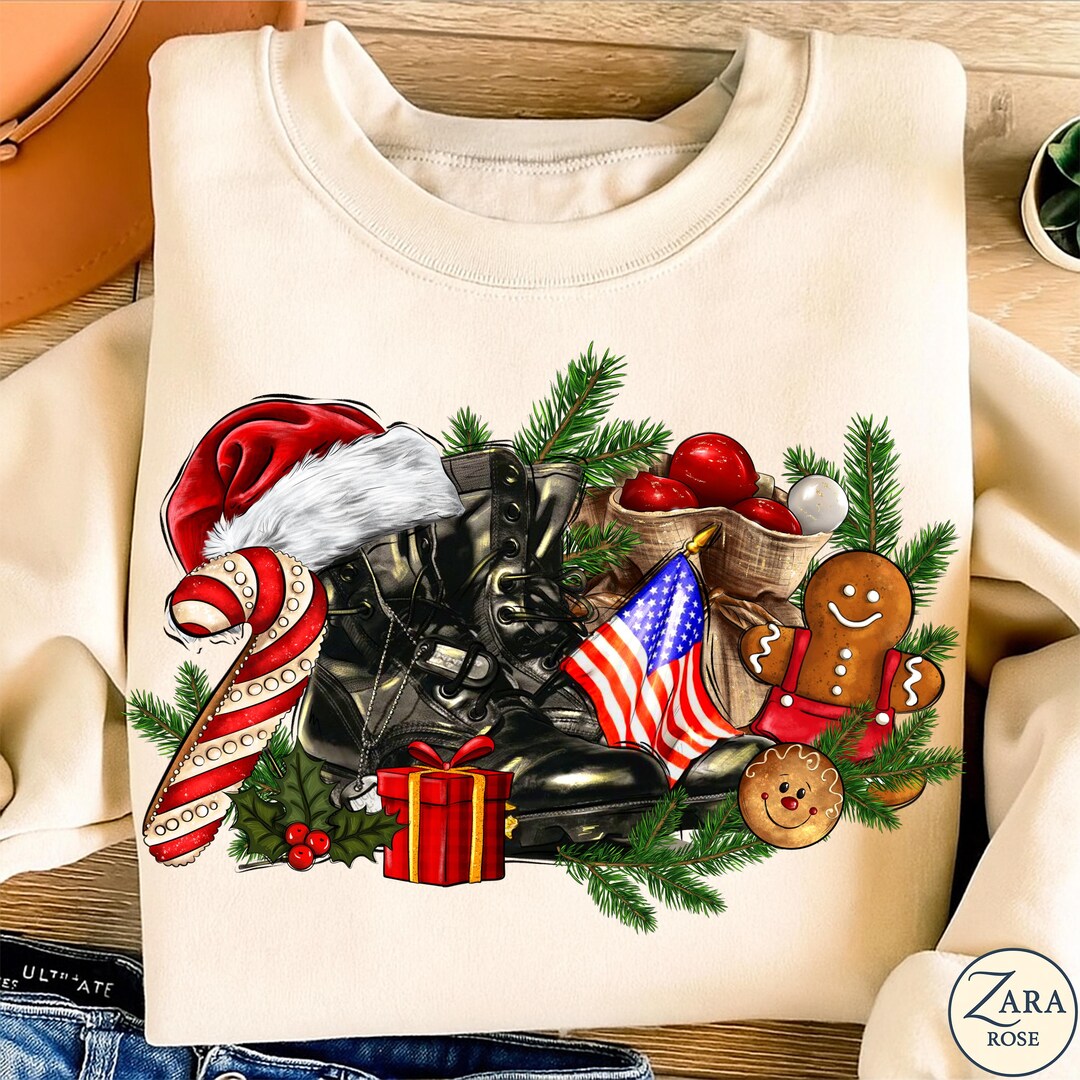 Army Christmas Boots Png, Military Santa Hat Clipart Png, Patriotic ...