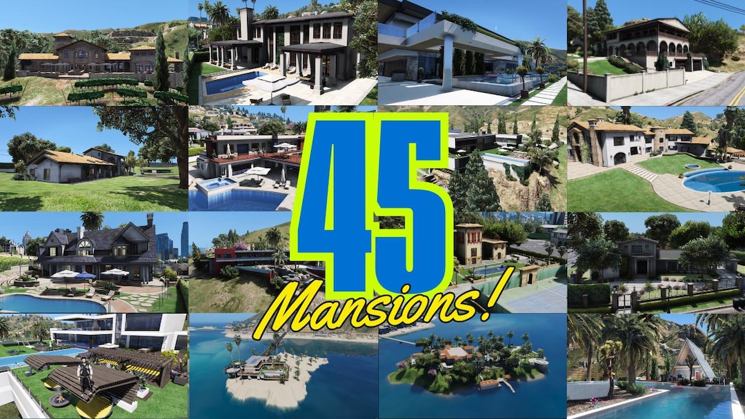 Paquete Mega Mansión / 45 MLO de juego de rol de lujo / Paquete de ...