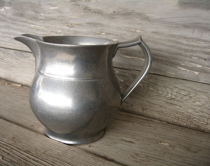 Vintage Pewter Pitcher - Etsy