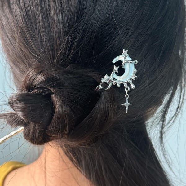 Moon Hair Stick - Etsy