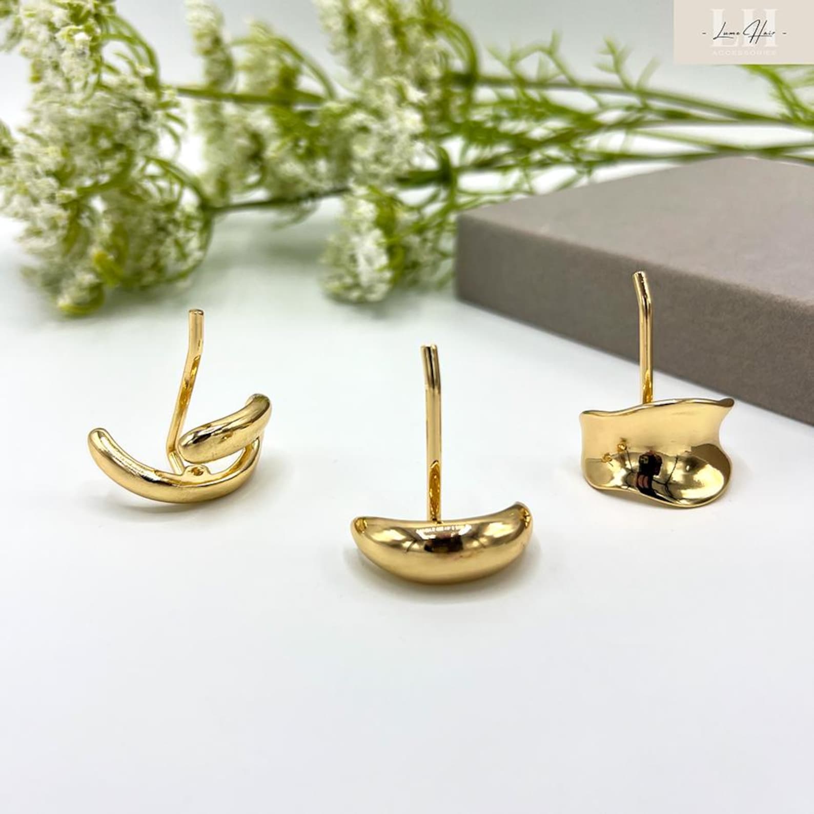 Metal Ponytail Hair Cuff, Gold Ponytail Cover, Silver Ponytail Hook ...