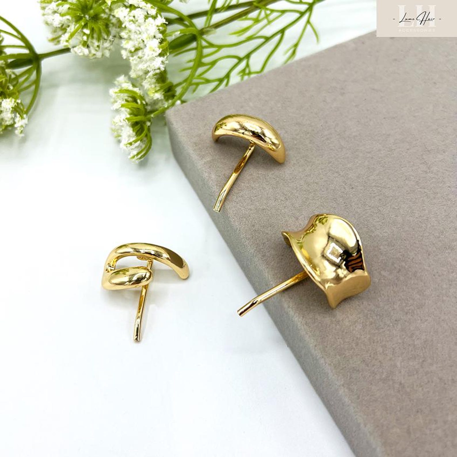 Metal Ponytail Hair Cuff, Gold Ponytail Cover, Silver Ponytail Hook ...