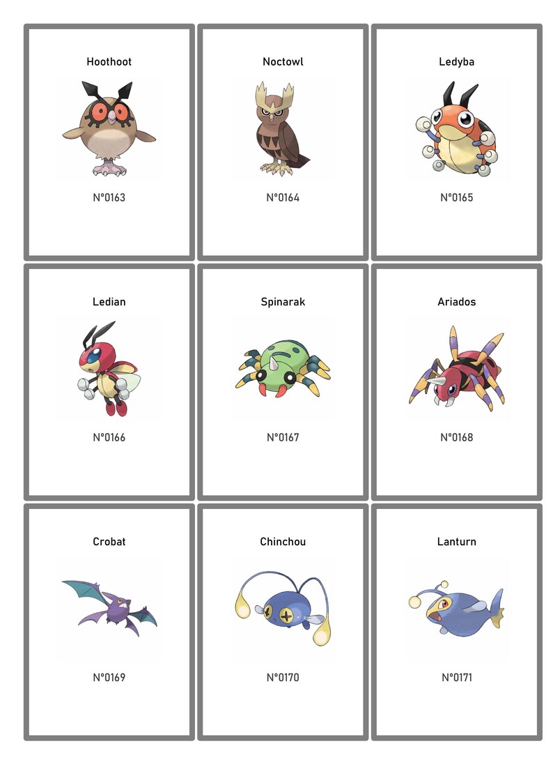 Pokémon Pokédex Placeholders - Etsy