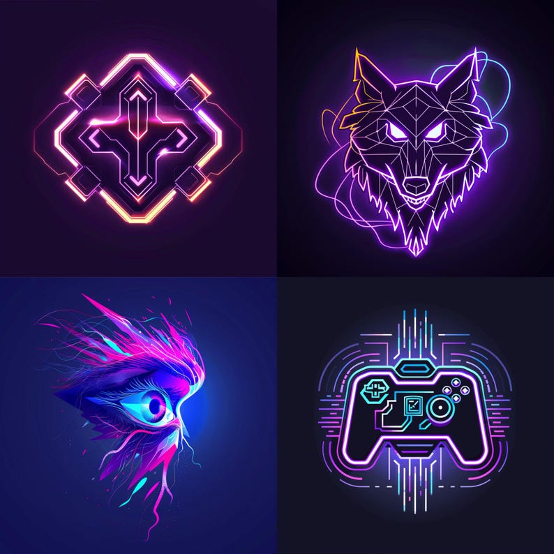 Twitch Streamer Logo Pack – Simple Modern Gaming Designs | Handcrafted ...