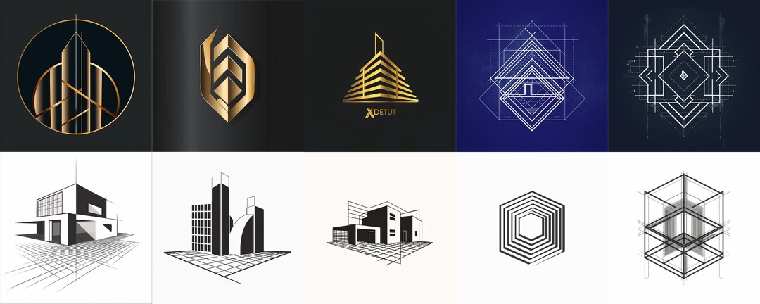 Pack 10 Logos Architect Studio | Design / Intérieur / Moderne ...