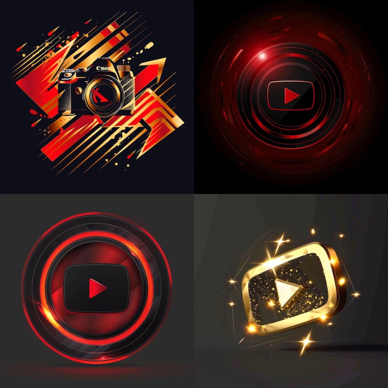 Youtube Channel Logo Pack – Versatile Modern Designs | Handcrafted by ...