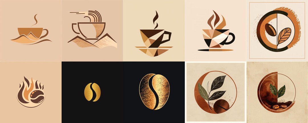 Custom Coffee Roastery Logo Design | Handmade Brand Identity - Etsy