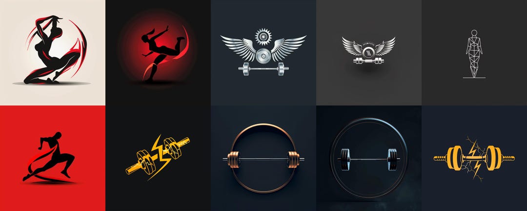 10 Fitness Trainer & Personal Coach Logos | Minimalistisch / Sportlich ...