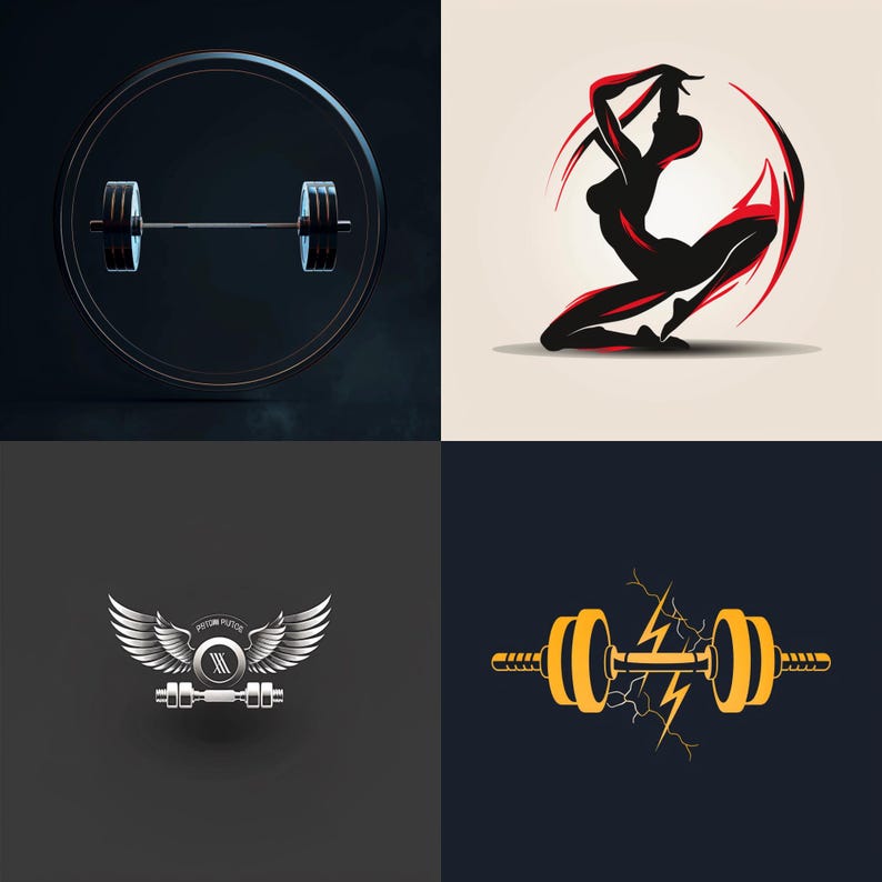 10 Fitness Trainer Logos + 1 Custom Logo | Sport / Modern / Handmade - Etsy
