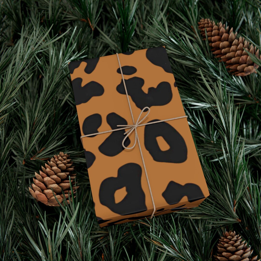 Leopard Print Gift Wrap | Bold Animal Print Wrapping Paper - Etsy