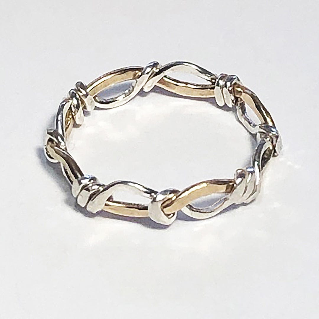 Enhanced Gold Surf & Sand Ring by Ron Vick Jewelry | Handcrafted 14K ...