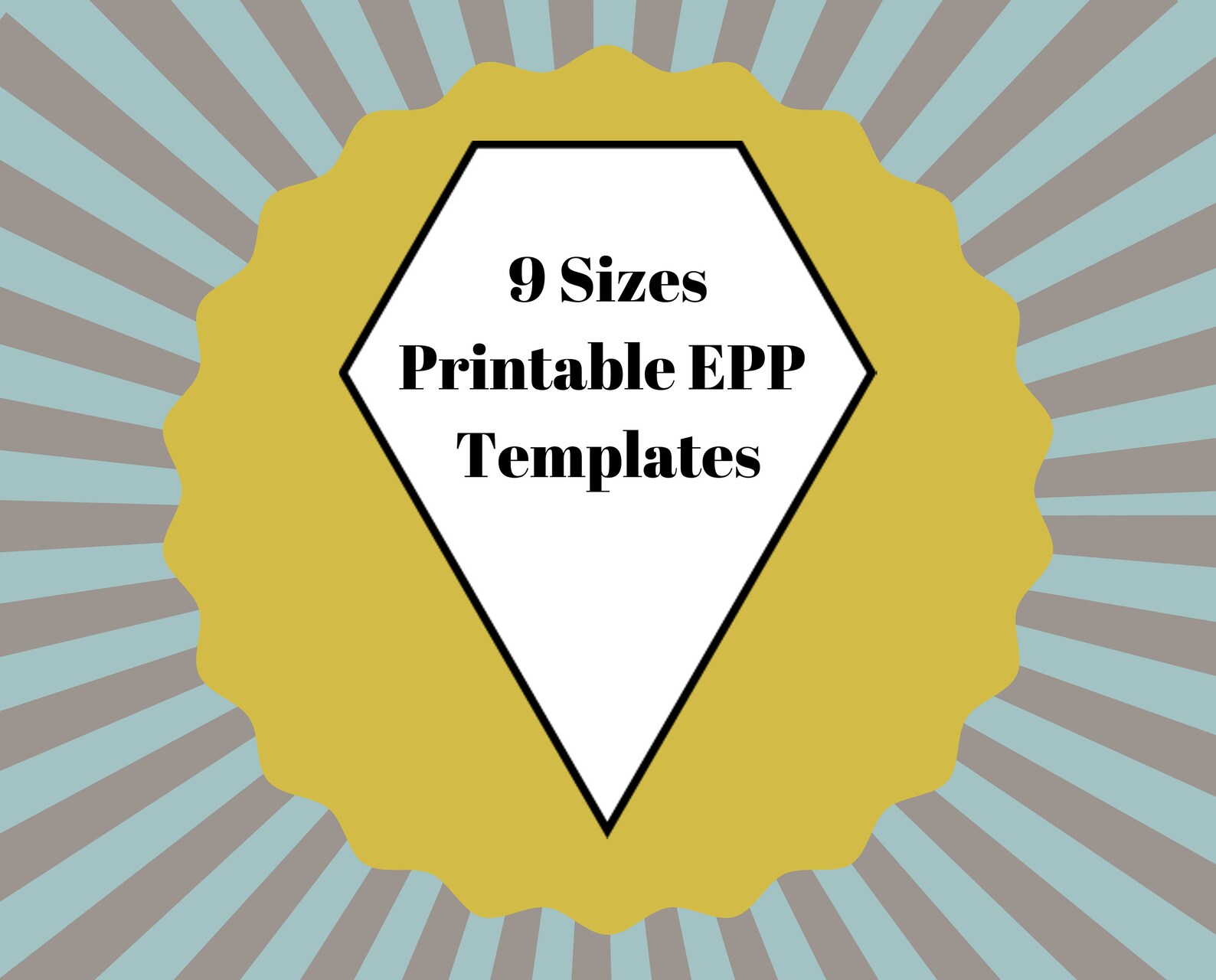 9 Sizes Printable Jewel EPP Templates PDF Instant Download - Etsy