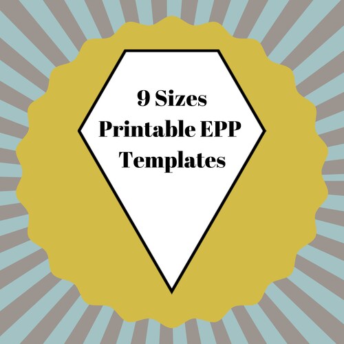 9 Sizes Printable Jewel EPP Templates PDF Instant Download - Etsy