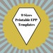 9 Sizes Printable Jewel EPP Templates PDF Instant Download | Etsy