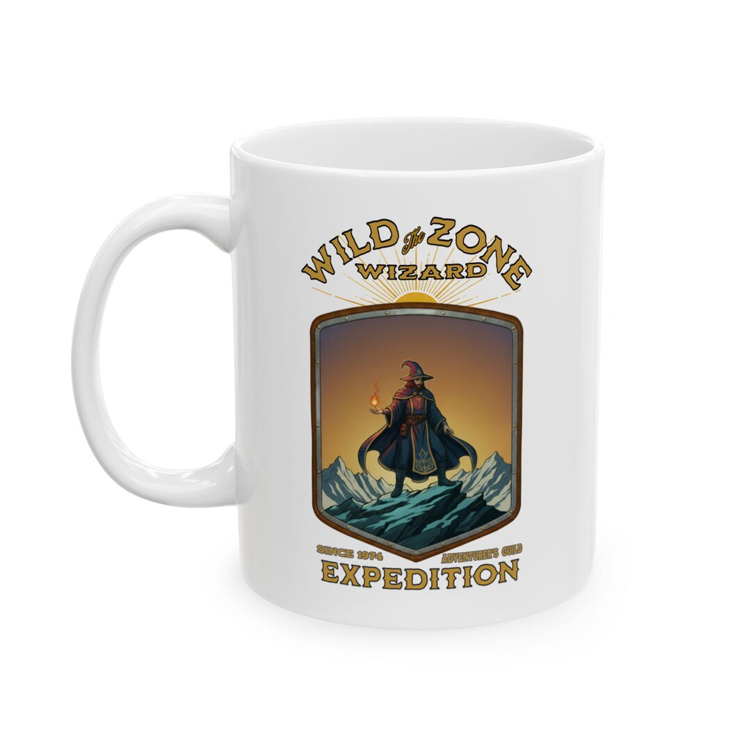 Wizard Coffee Mug: Fantasy Adventure, Fire in the Frost (11oz & 15oz ...