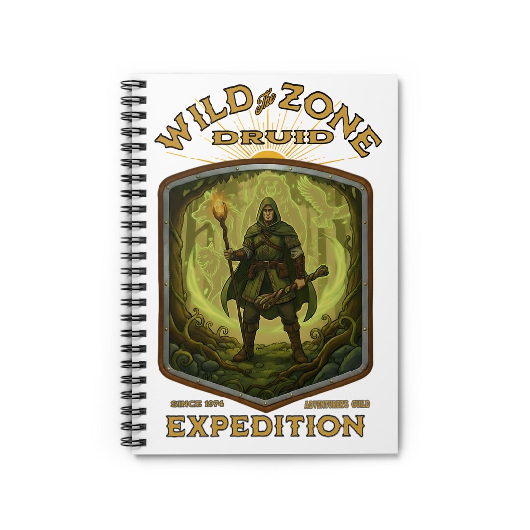 Druid Spiral Notebook | Fantasy RPG Nature Journal (6x8 Travel Size) - Etsy