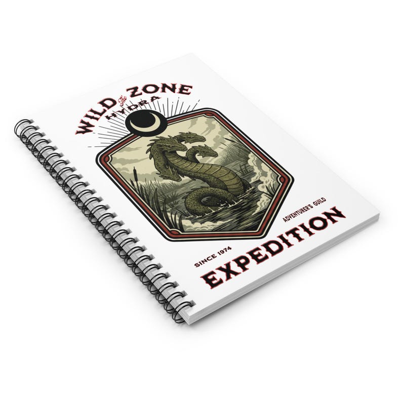 Hydra Spiral Notebook | Wild Zone Expedition™ | Fantasy RPG Field Notes ...