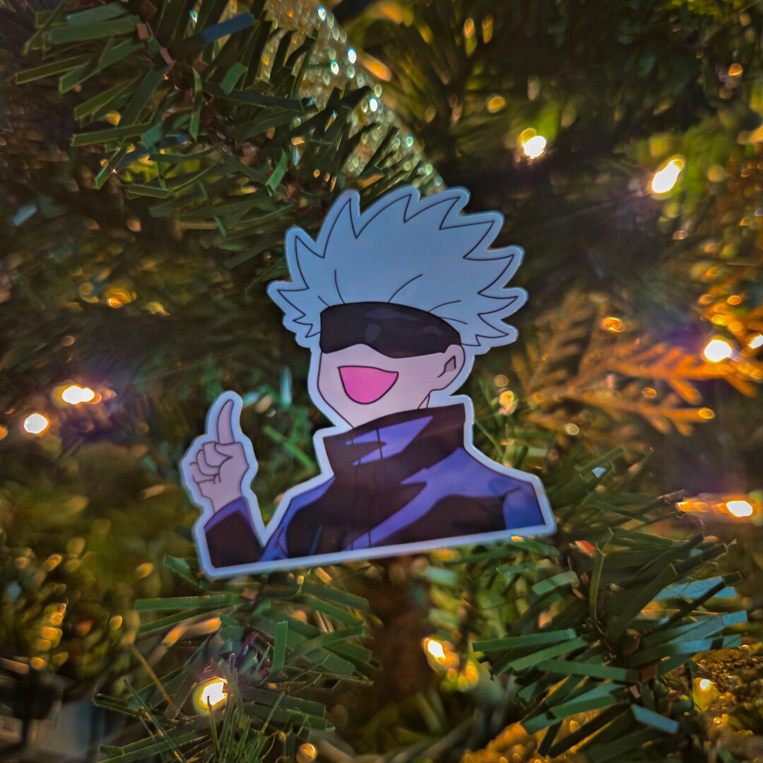 Gojo Pointing Sticker, Jujutsu Kaisen Chibi, Anime Vinyl Decal ...