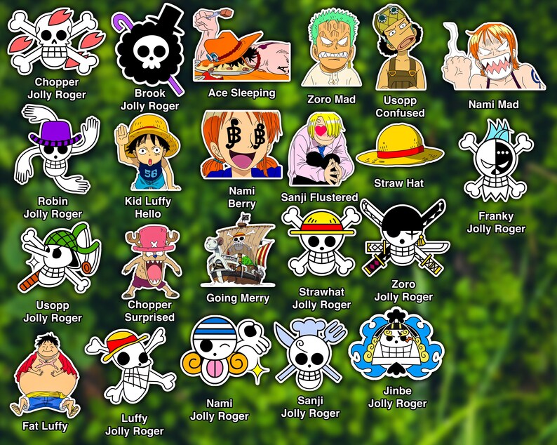 Luffy Sticker, Fat Luffy, Anime Vinyl Decal, Laminated, Die Cut, Water ...