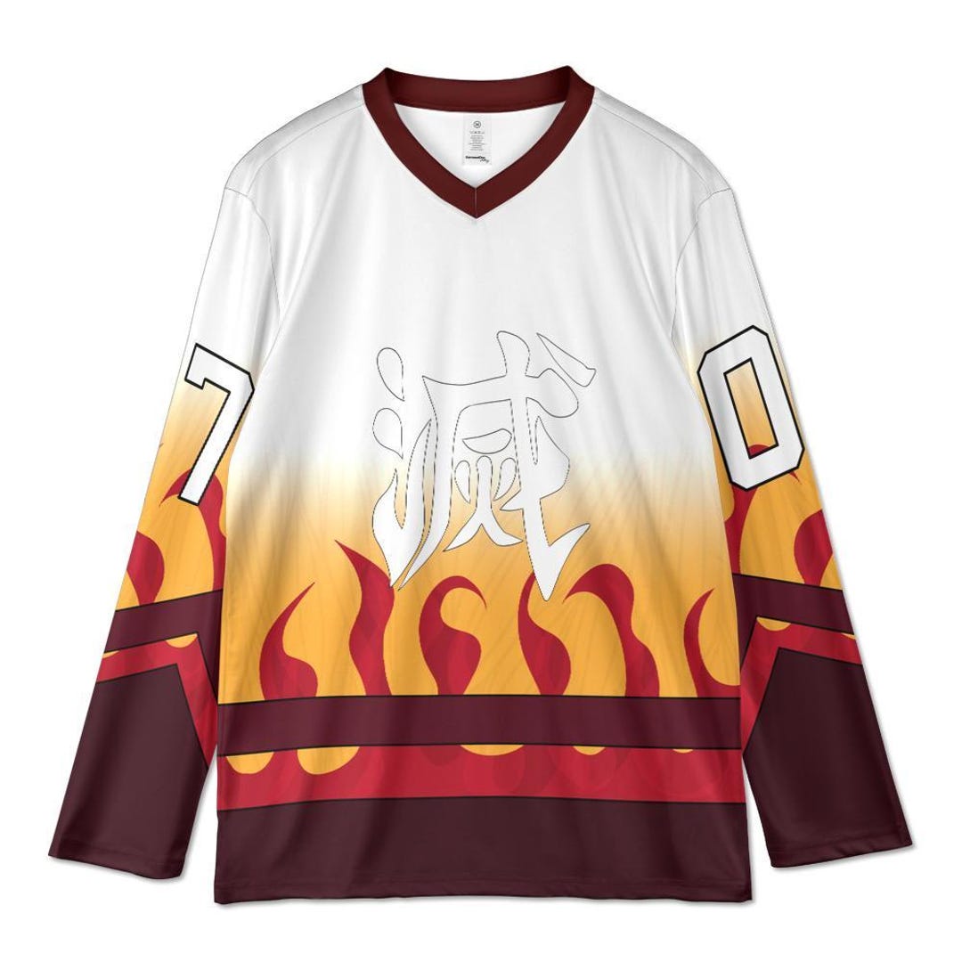 Kyojuro Rengoku Jersey - Demon Slayer Flame Hashira - Etsy